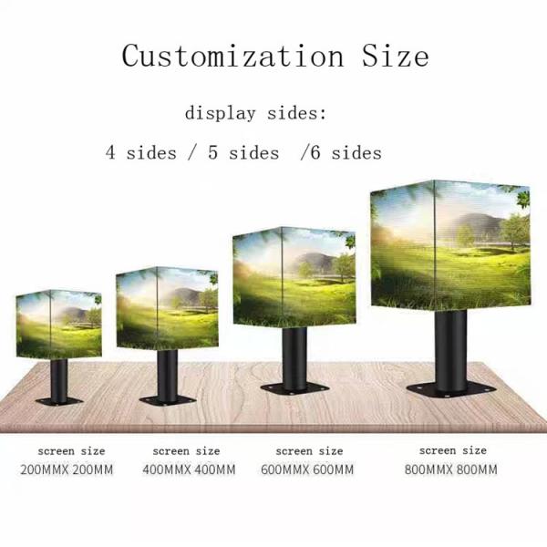 Quality Customized Outdoor P2.5 Indoor Digital Advertising LED Cube Display Magic Cube for sale