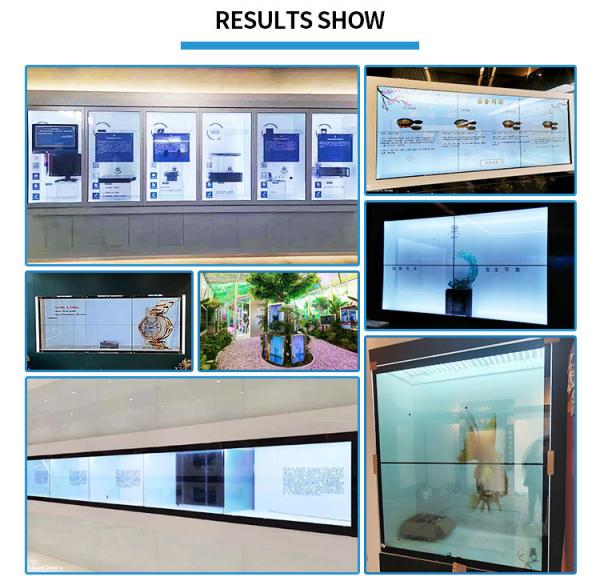 Quality 3D Holographic LCD Transparent Screen Display Cabinet Multi-Functional for sale