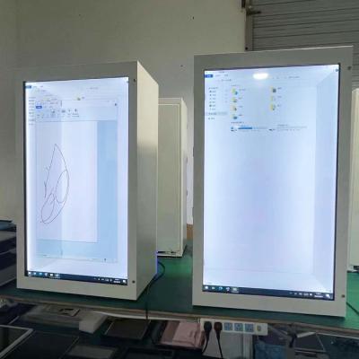 China 86 Inch Indoor 3D Hologram Interactive Video Holographic Touch Screen Box LCD Transparent Holobox Display Cabinet Showcase for sale