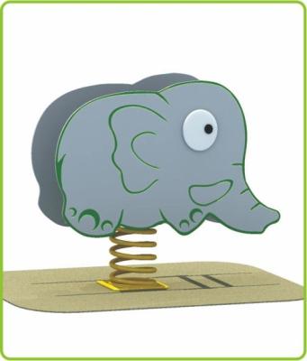 China Happy rider toys plastic novelty kids outdoor spring rocking Elephant for sale