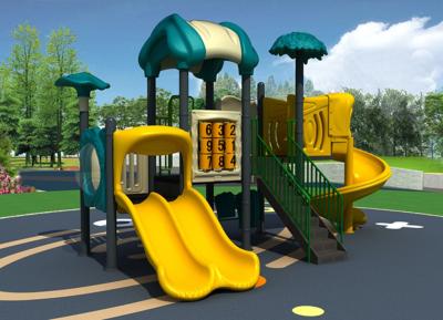 中国 校庭の子供のプラスチック スライド、公園のために置かれる屋外の子供の運動場 販売のため