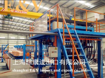 China Air Clamping 20mm Copper Rod Continue Casting Machine Complete Line With Touch Screen for sale