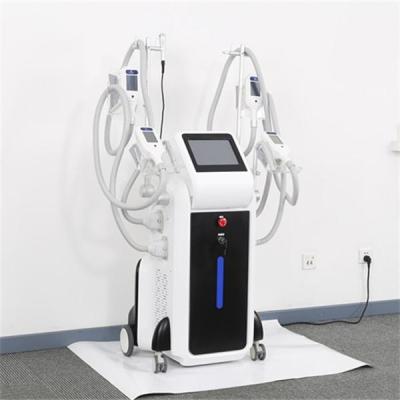 China Four handles vertical cool body sculpting cryolipolysis fat freezing slimming machine for sale