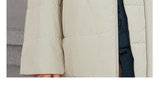 Close-up of winter coat fabric