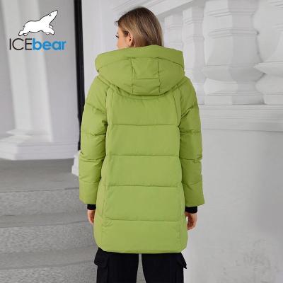 Cina 83cm 85cm 87cm 89cm Mid-Length Down Coat Grigio Verde Mid-Length Puffer Jacket in vendita