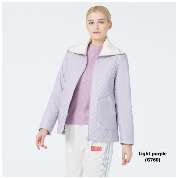 Quality XL Size 48 Waterproof Down Coat Purple Water Repellent Puffer Jacket for sale