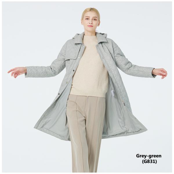 Quality 98cm-106Cm Thin Down Coat Spring Autumn Packable Puffer Coat Light Green for sale