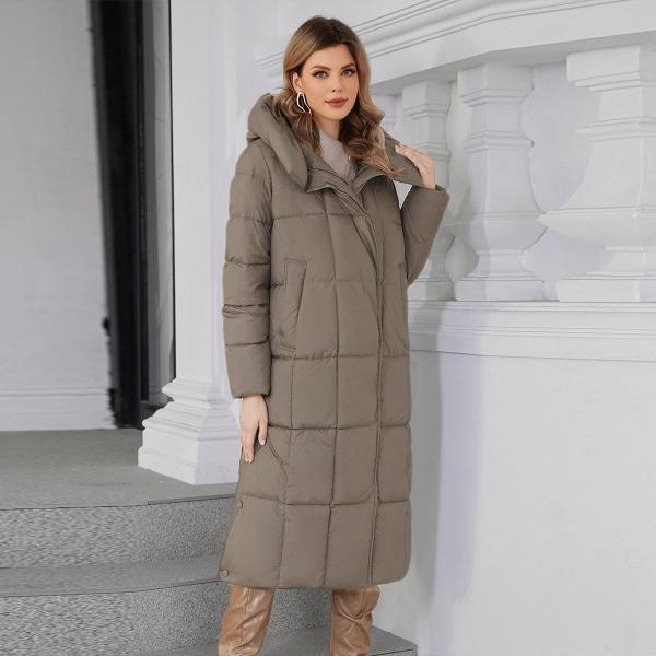 Quality Washable Ankle Length Down Coat Duvet Extra Long Puffer Coat Womens for sale