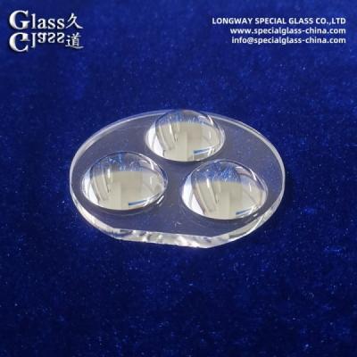 Cina Lenti asferiche a led a vetro borosilicato trasparente per il controllo del fascio superiore in vendita