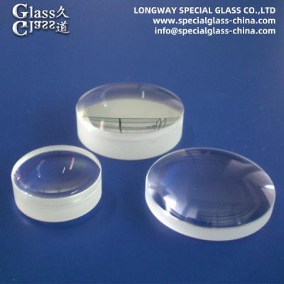 中国 高伝導性 51mm BK-7 球状溶融シリカ凸レンズ 販売のため
