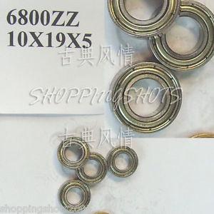 China (100) 6800 6800Z ZZ Miniature Bearings thin bearing 10X19X5 10*19*5 mm 6800ZZ 2Z for sale