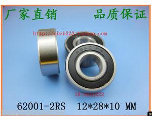 China 2 pcs 62001 RS Deep Groove Ball Bearing 12x28x10 12*28*10 mm bearings 62001RS for sale