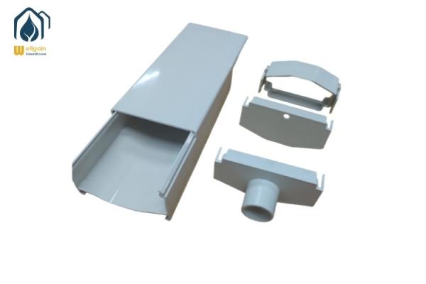 Quality Hydroponic Square NFT Gully System For High Yield Vegetable Growing for sale