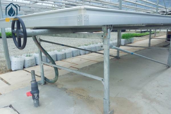 Flood Water Drain Grow Ebb And Flow Rolling Benches ABS Tray Hydroponic Planting Equipment