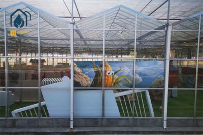 China Intelligent Climate Control Multi Span Greenhouse with Cooling Pad and Exhaust Fan System... for sale