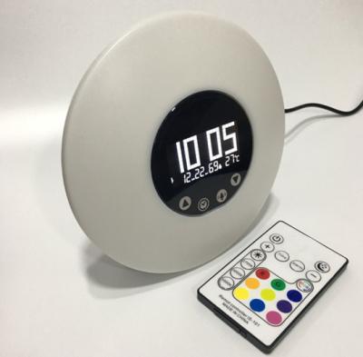 China Rechargeable Portable Sunrise Wake Up Light , Touch Control Nature Sounds Alarm Clock for sale