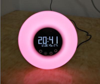 China Colorful Projection Wake UP Light Alarm Clock  Auto Switching 18.5 X 6.6 X 23.6 Cm for sale