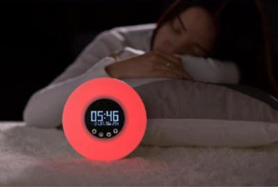 China Warm White LED Light Natural Wake Up Light , Sunrise Simulator Alarm Clock ABS + PC Acrylic + Metal for sale