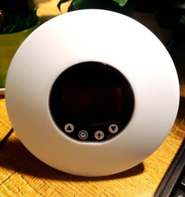 China Touch Control Sun Simulator Alarm Clock , USB Charging Gradual Wake Alarm Clock for sale