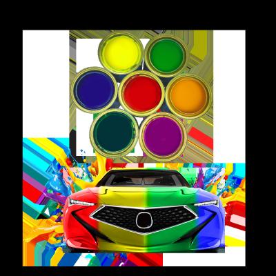 China High Gloss Automotive Repair Coating Advertising Billboard Paint Excellent Covering 1K Base Coat Crystal Blue car refinish paint for sale