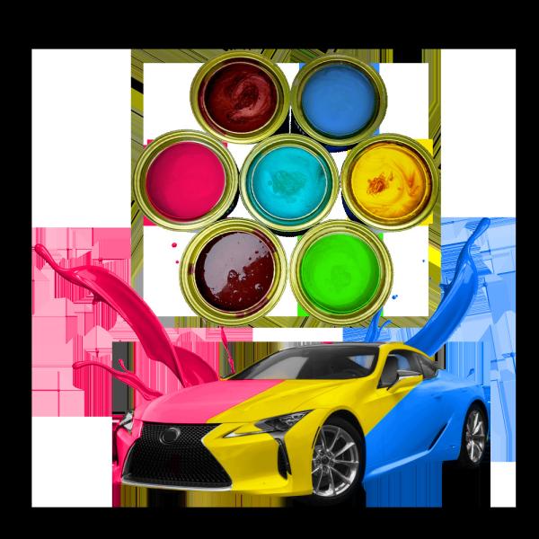 Quality Advertising Billboard Paint Auto Refinish Automotive Paint 1K Basecoat Transparent Blue Coat Repair Refinishing Car Paint for sale