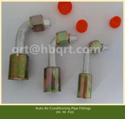 China Alumnium fitting with iron jacket ,auto air conditioning fittings for sale
