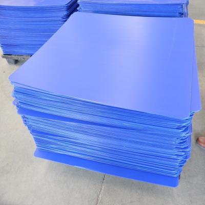中国 対の壁によってフルーティングを施されるパレット層は4mm 3mmにパッドを入れる層のパッド パレットが青い広げる 販売のため