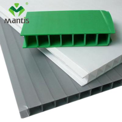 Cina Lo strato vuoto rosso Corflute Coroplast di 1.6mm pp ha scanalato nello strato del polipropilene in vendita
