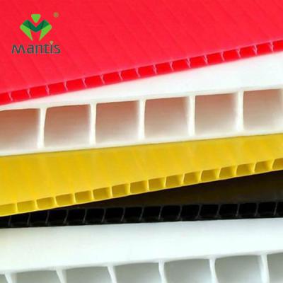Cina Il colore pp scava lo spazio in bianco Coroplast di spessore dello strato 1.6mm-12mm riveste in vendita