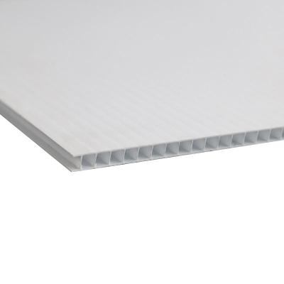 Cina spazio in bianco di plastica ondulato Coroplast del polipropilene dello strato di 12mm Twinwall in vendita