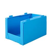 China Corrugated Plastic Stackable Warehouse Bins Foldable for sale