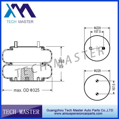 China Air suspension spring double convoluted for lifting equipment W01 358 7545 for sale