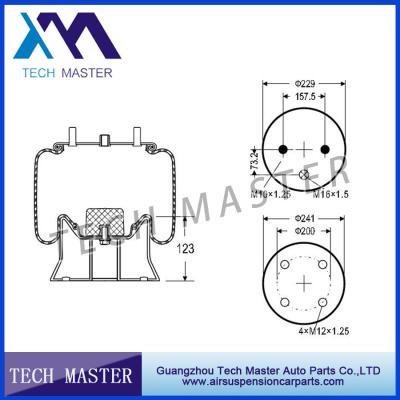 Cina Molla di sospensione dell'aria dell'aerostato 4154NP05 per i pezzi di ricambio PETERBILT 1R12-069 4154NP05 del camion in vendita