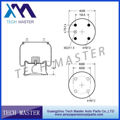 China Air Balloon Truck Air Springs 1R14-730 Heavy Trucks Spare Parts for SAF for sale
