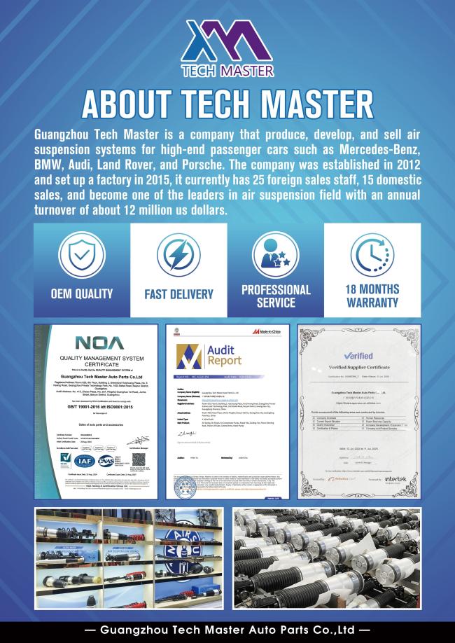 Assembly view of air suspension shock absorber