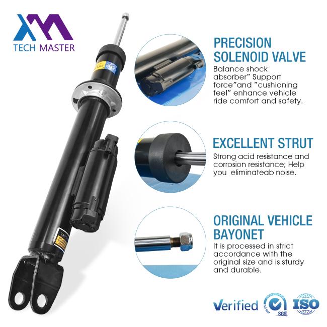 Shock absorber close-up view