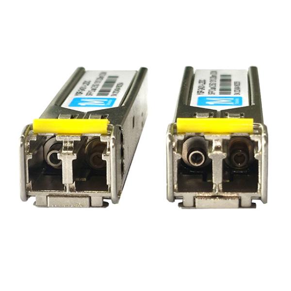 Data Rate 2.5G Duplex 80km 1550nm LC Connector DDM Pluggable SFP Transceiver for Long Distance Fiber Optic Transceivers