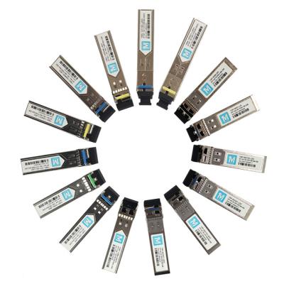 China 1.25G Duplex 20km 1310nm LC Connector 1000BASE SMF Fiber Optic Module Pluggable SFP Transceiver with DDMI implementation for sale