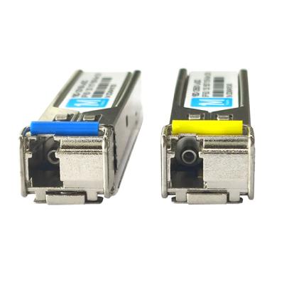 China 155M BIDI LC Connector DDM WDM Simplex Optical Module Transceiver SFP Module for 40km Transmission Distance on SMF Fiber for sale