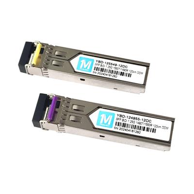 China 1.25G BIDI 120km 1490nm/1550nm LC Connector DDM WDM Simplex Optical Module SFP Transceiver for Smooth Network Performance for sale