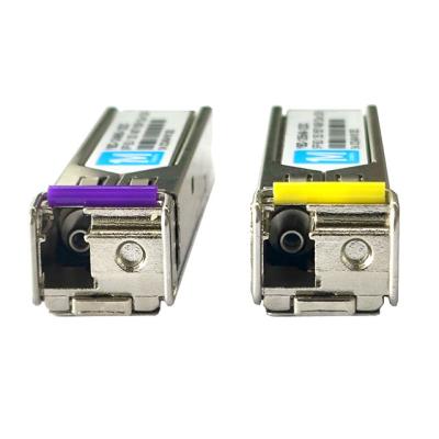 China 1.25G BIDI 120km 1490nm/1550nm LC Connector DDM WDM Simplex Optical Module SFP Transceiver for Smooth Network Performance for sale