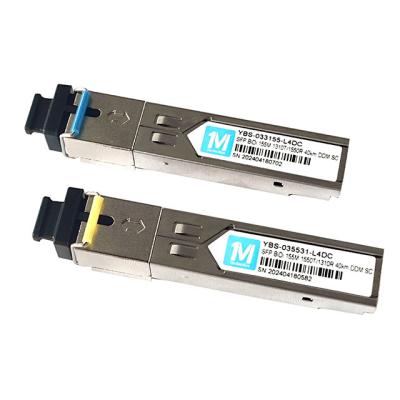 China SDK Network 155M BIDI 40km 1310nm/1550nm SC Connector DDM WDM Simplex Optical Module Transceiver SFP Module for sale