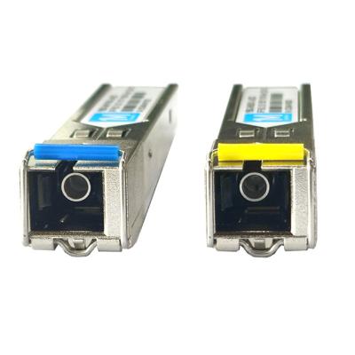 China SDK Network 155M BIDI 40km 1310nm/1550nm SC Connector DDM WDM Simplex Optical Module Transceiver SFP Module for sale