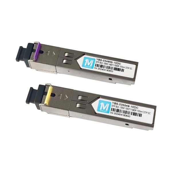 Quality Network 155M BIDI 100km WDM SC Connector DDM Simplex Optical Module Transceiver for sale