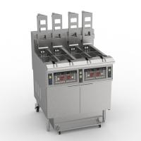Quality Auto Lift 4 pots 4 baskets Digital Computer Panel Electric open Fryer Commercial for sale