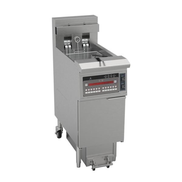 Quality One Pot Two Baskets 26L 14KW 380V With Oil Filtration Electric Open Deep Fryer for sale