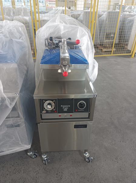 Quality Mechanical Panel 304 SUS Gas Heating Chicken Pressure Fryer With Oil Filtration for sale