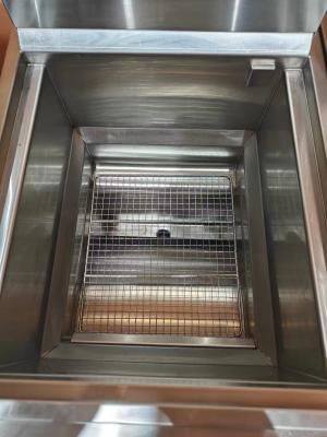 China Gas Heating 220V Digital Computer Panel One Pot Two Baskets Open Deep Fryer for sale