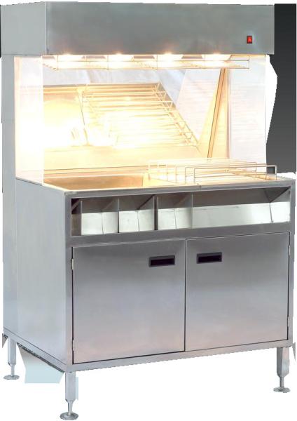 Quality 60cm Width French Fries Chips Display Warmer 304SUS Material for sale