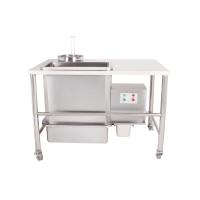 China Commercial Electric Chicken Breader Table 304 Stainless Steel Automatic Coating Machine for Food Preparation for sale